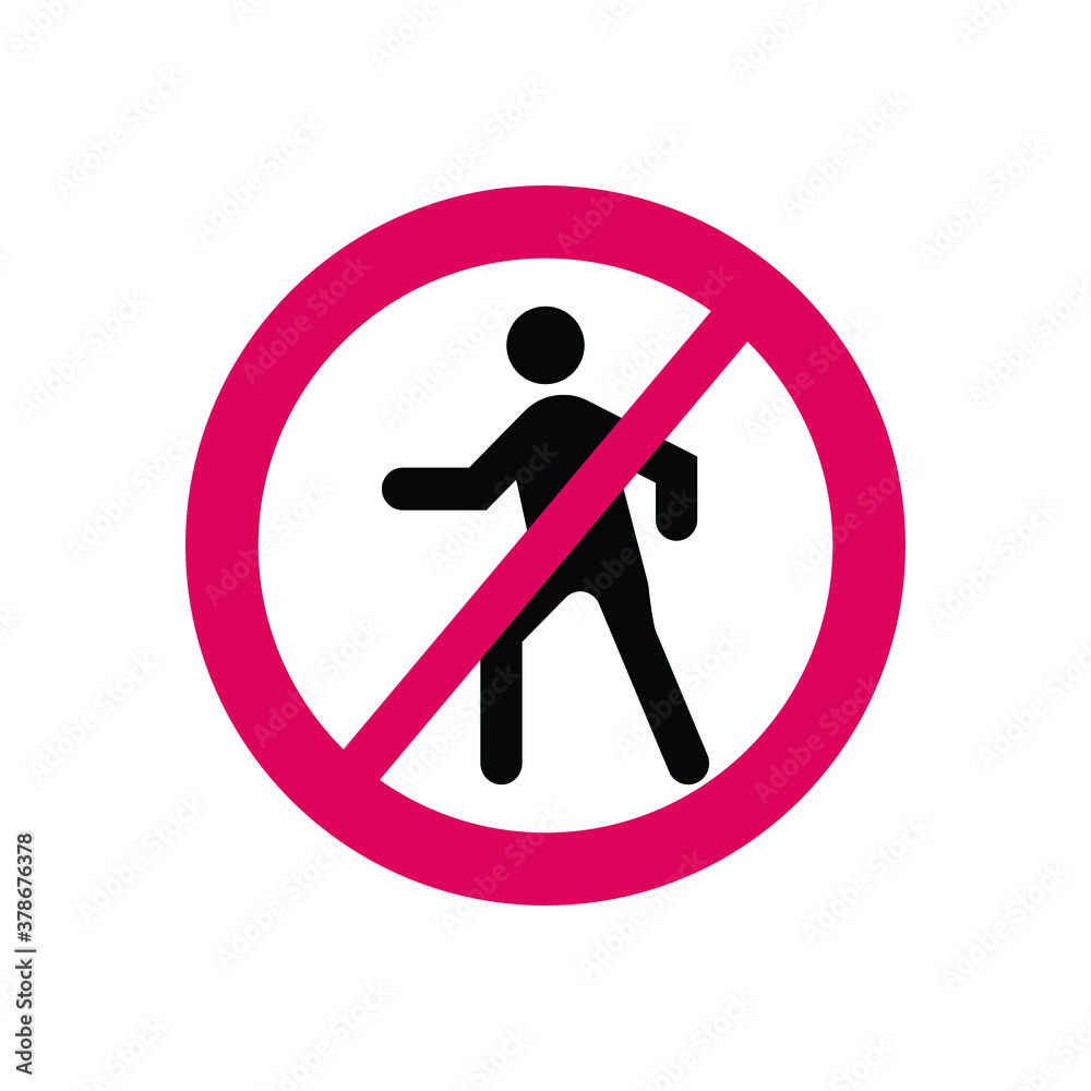 no entry area sign, restricted area sign Stock Vector | Adobe Stock