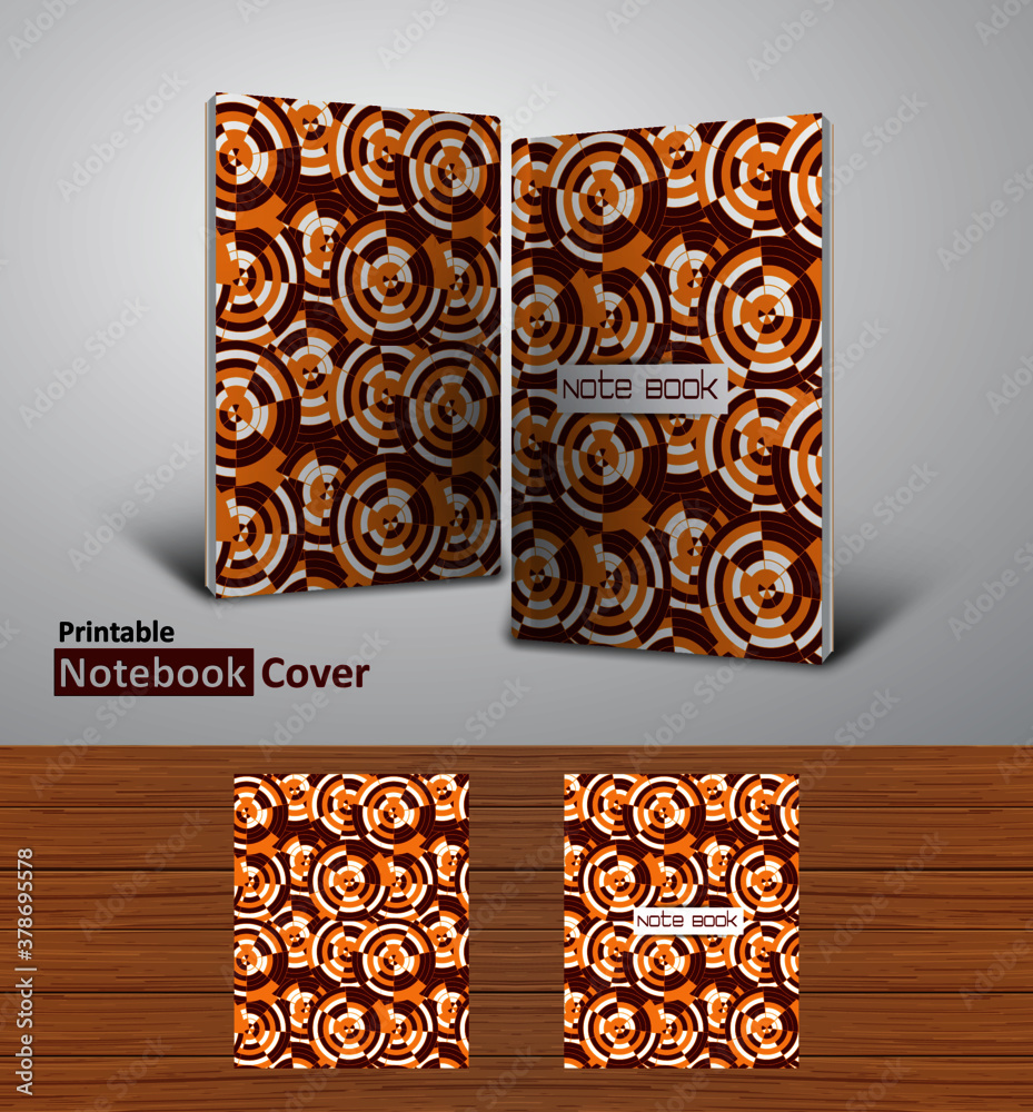 Back to school notebook cover designs with mockups, Ready to print CMYK ...