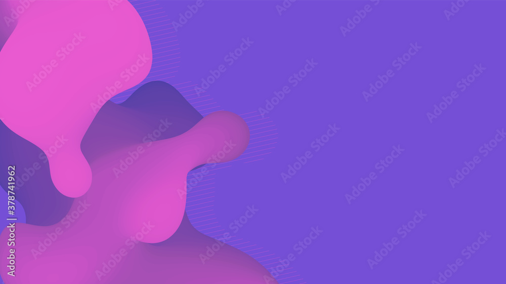 Liquid violet metaball organic structure. The liquid viscous droplets ...