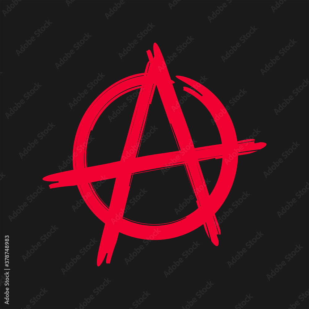 Anarchy sign. Mother order. Design element Stock Vector | Adobe Stock