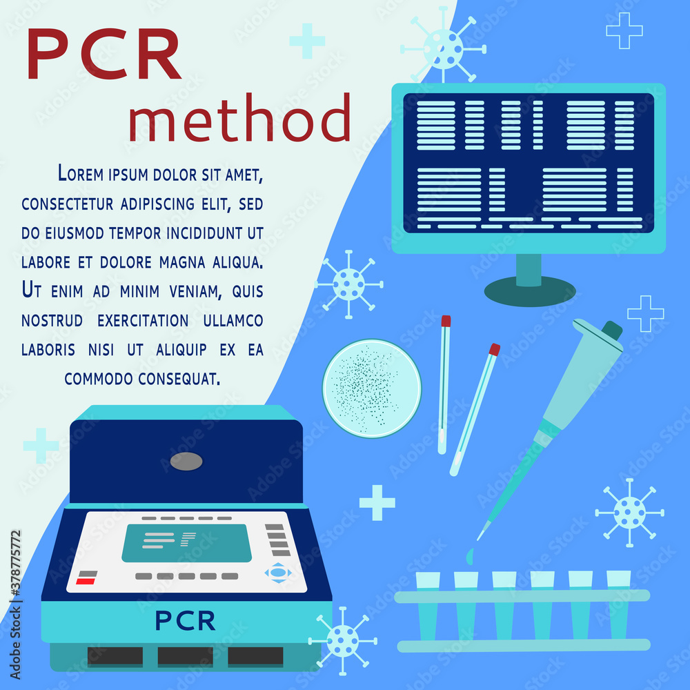 Laboratory equipment: PCR amplification smear, computer, automatic ...