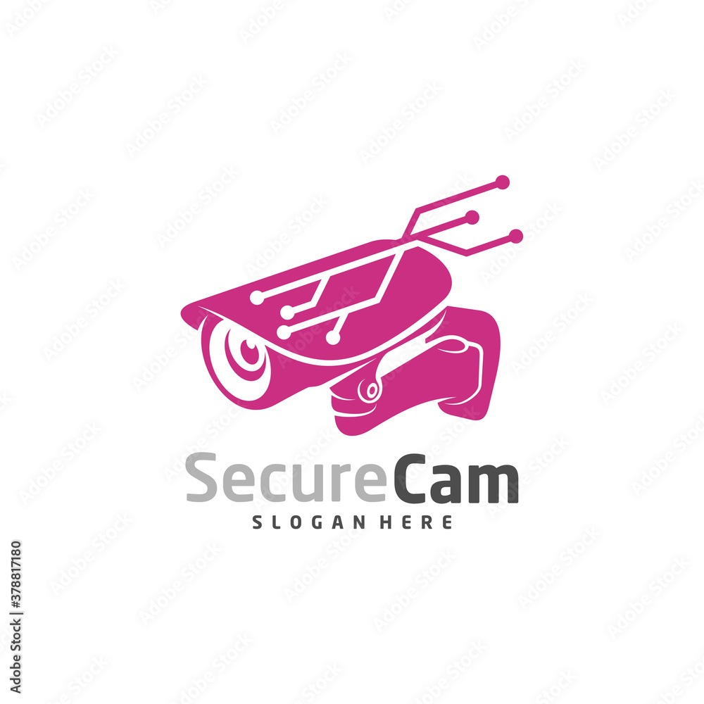 Tech CCTV Logo Design Vector Template, Concept Symbol, Icon Stock ...