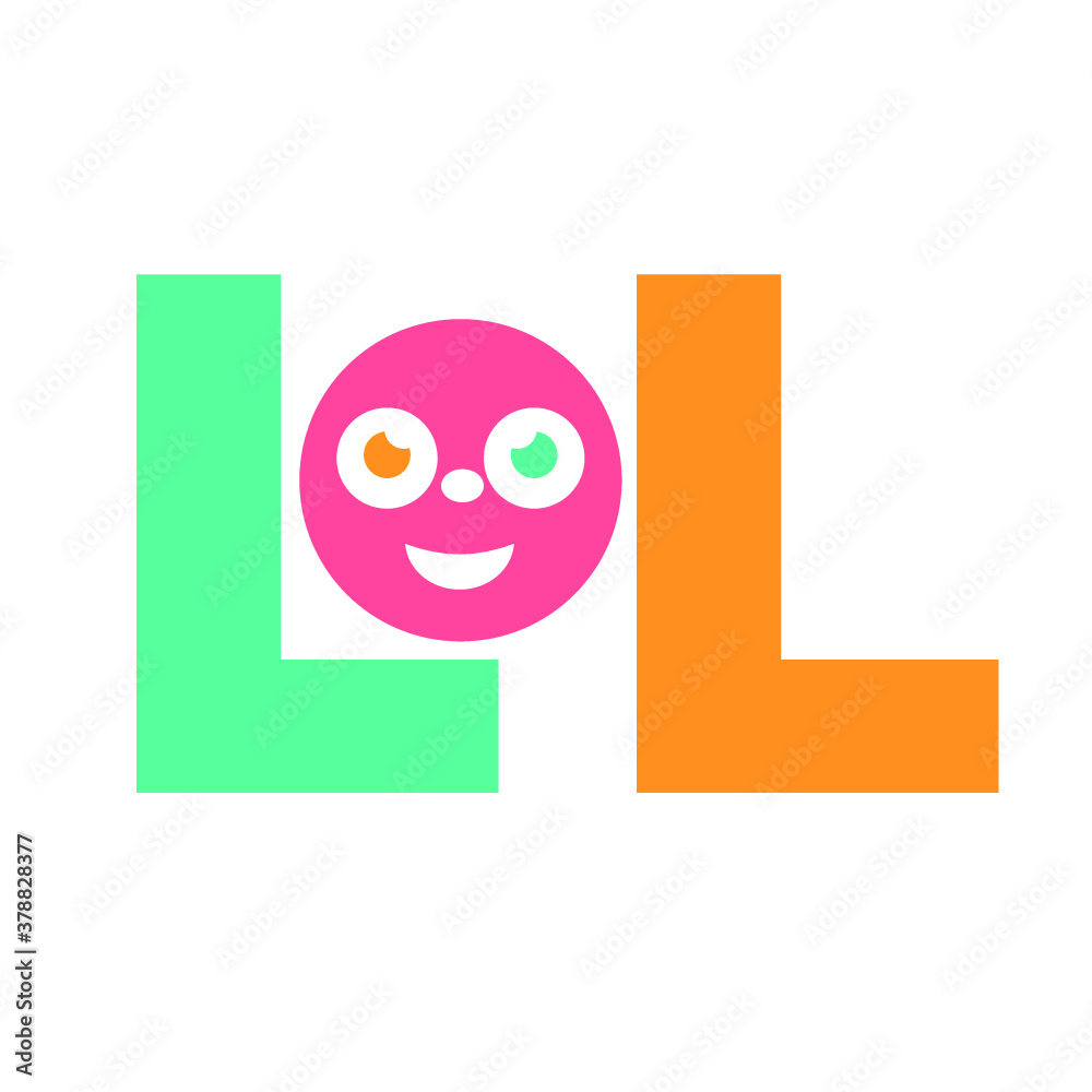 LOL, funny quotes and typography illustration and vector, lol happiest ...