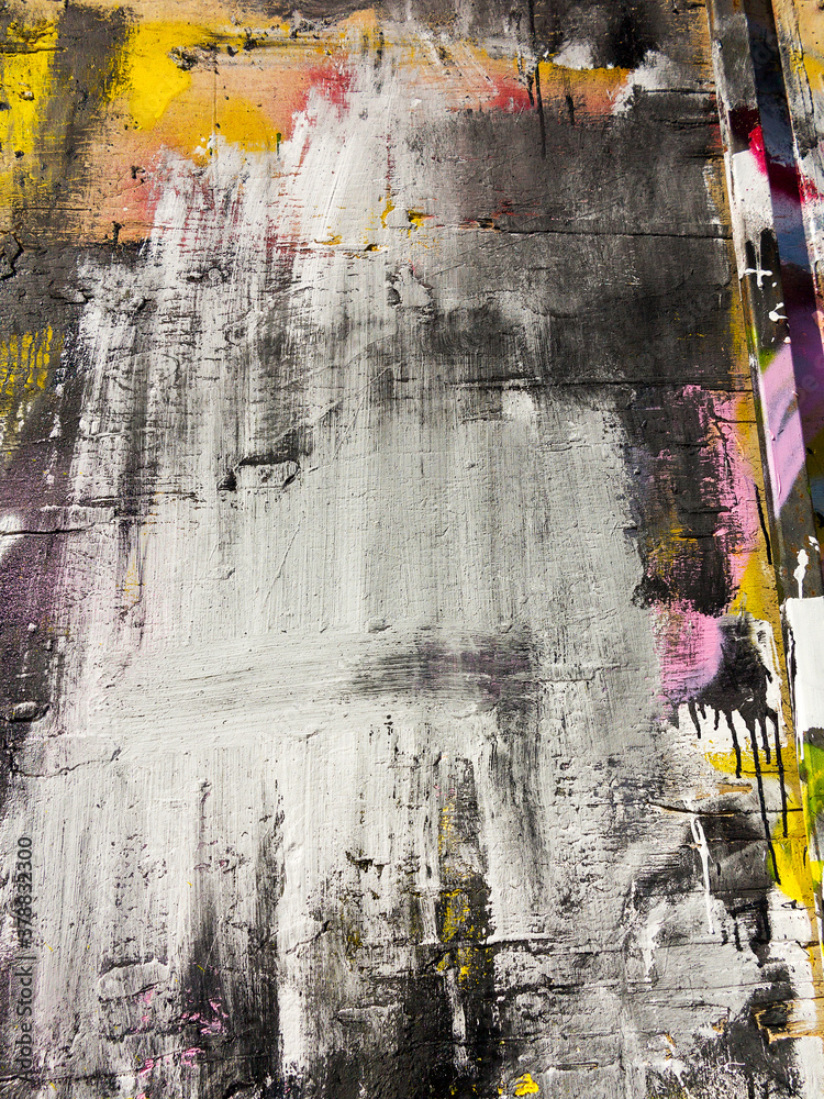 Rough paint dripping, spray paint artwork. Abstract background oil ...