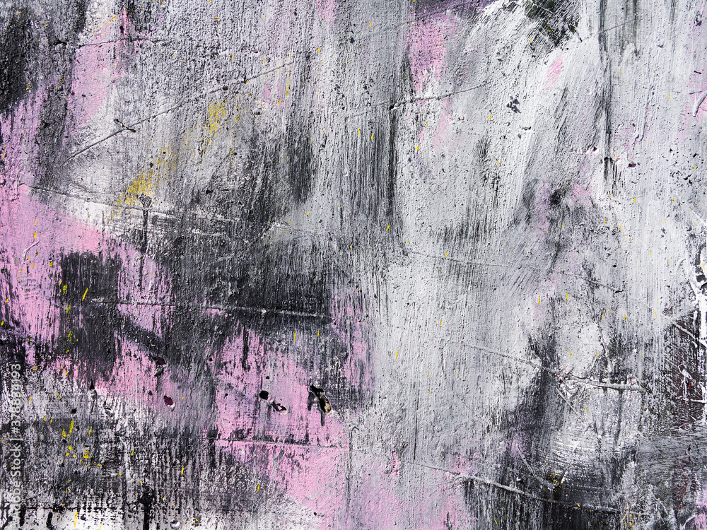 Rough paint dripping, spray paint artwork. Abstract background oil ...