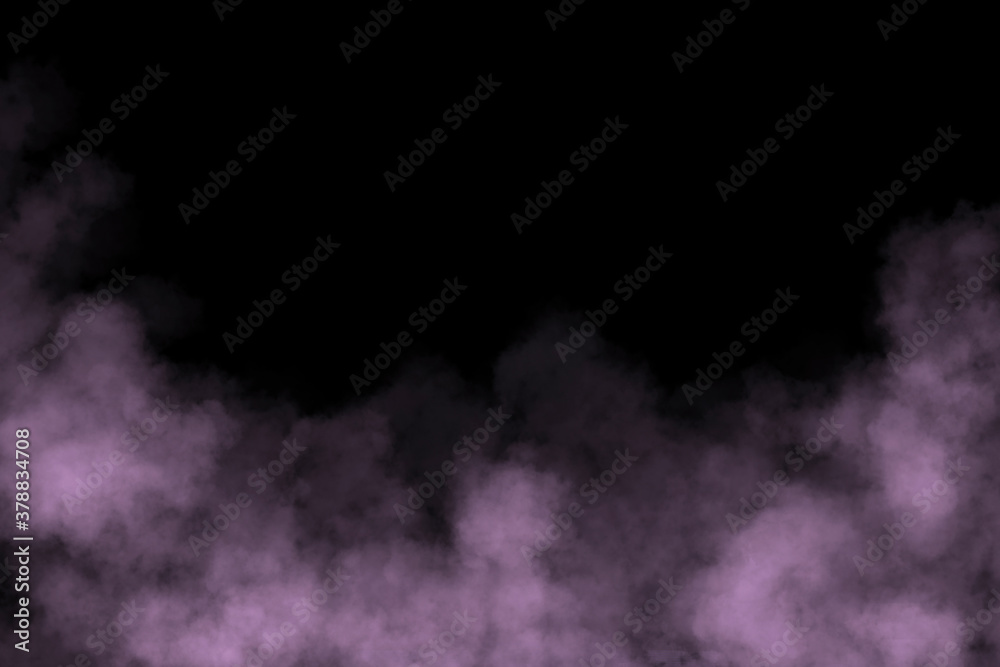 Purple fog or smoke on dark copy space background, smoke effect for ...