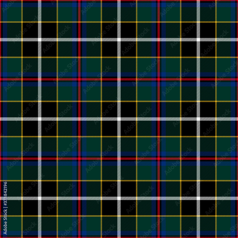 Cornish Hunting Modern Tartan Seamless Pattern - Repeating pattern ...