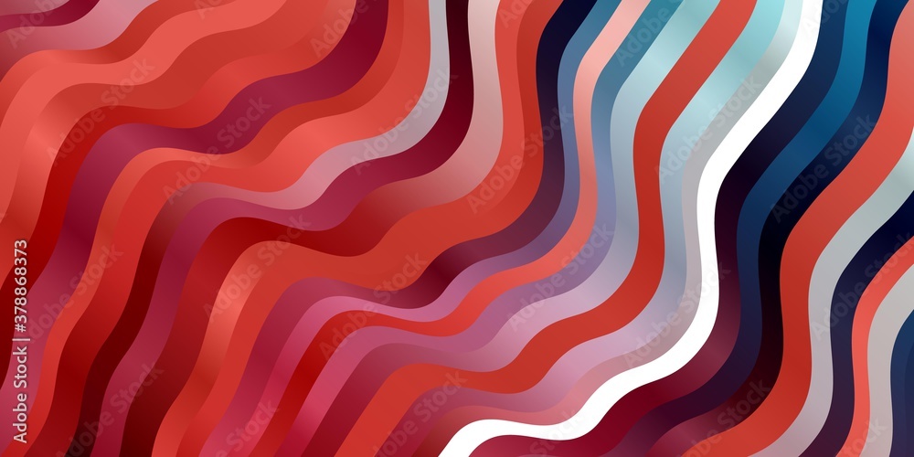 Light Blue, Red vector pattern with lines. Colorful illustration in ...