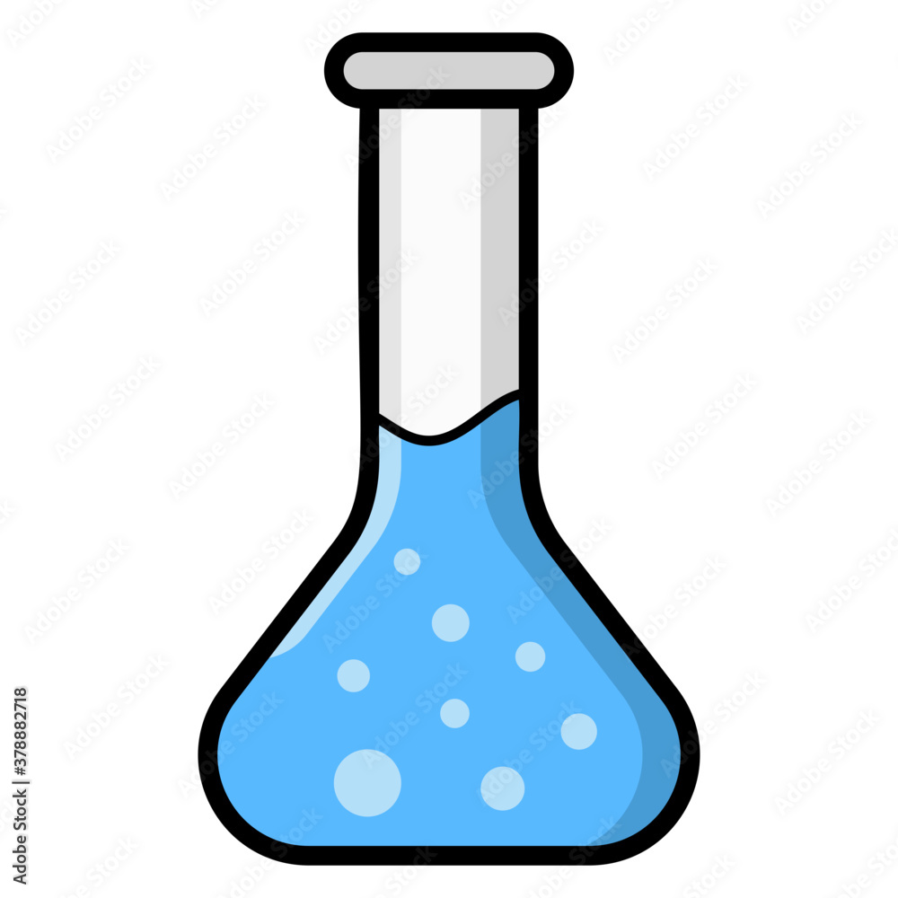 Volumetric Flask Stock Vector | Adobe Stock
