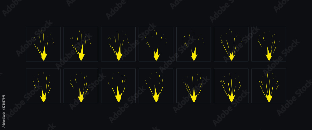 Fuse vfx animation frames. Fuse light effect sprite sheet for game ...
