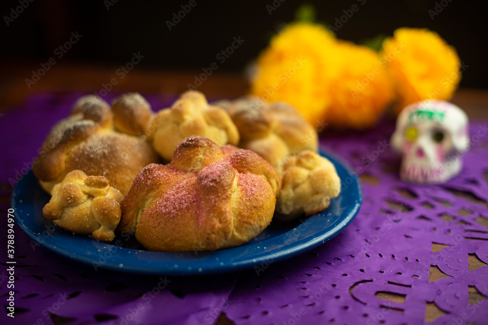 Ingredientes panadería panadero charola pan de muerto mexicano ...