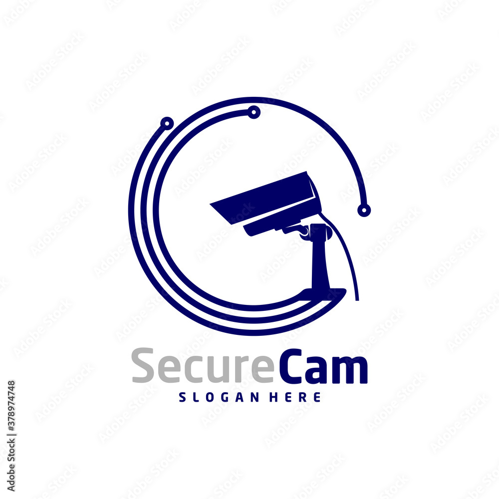 Tech CCTV Logo Design Vector Template, Concept Symbol, Icon Stock Vector | Adobe Stock