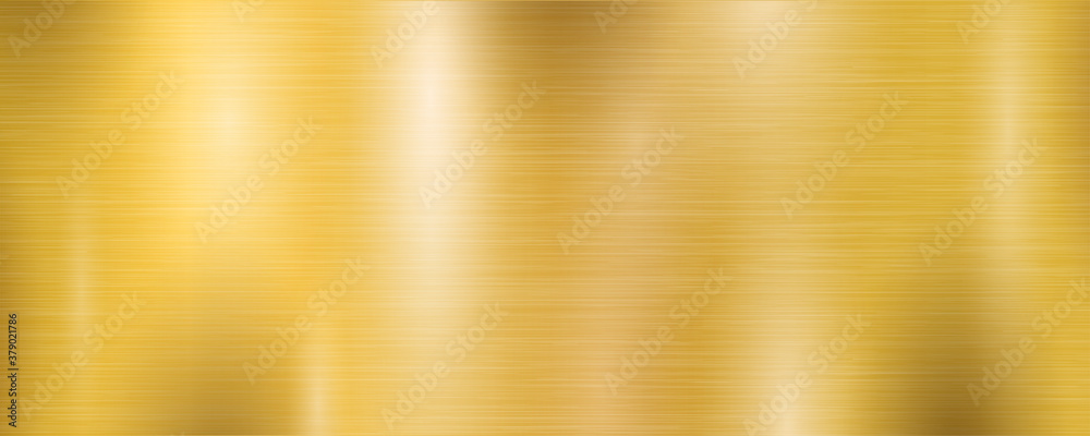 Golden metal wide textured plate brushed gradient, gold background ...