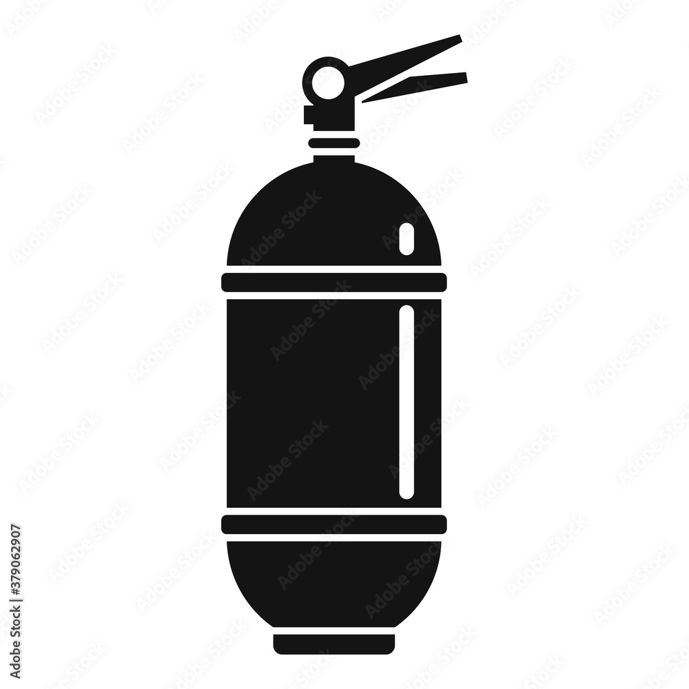 Fire extinguisher water icon. Simple illustration of fire extinguisher ...