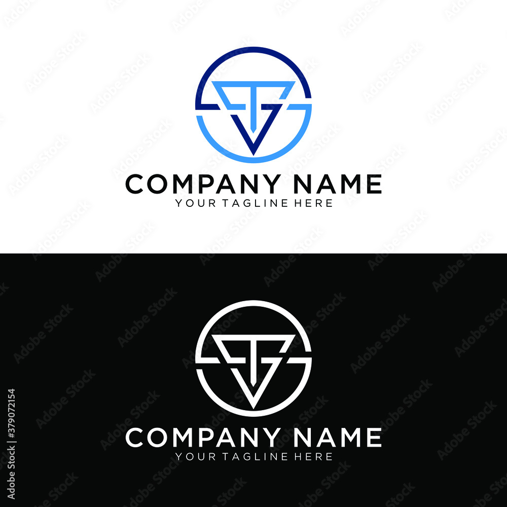 letter TS, TSS, or ST logo design. Hexagon vector template. Stock ...