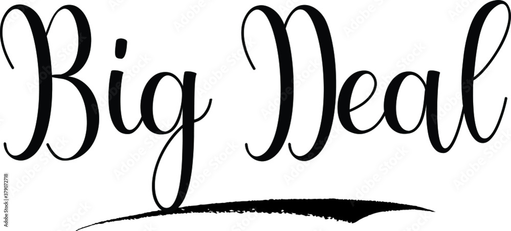 Big Deal Handwritten Font Calligraphy Font For Sale Banners Flyers and ...