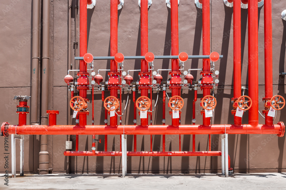 Firefighting Water Pipeline of Fire Protection Systems, Water Plumbing ...