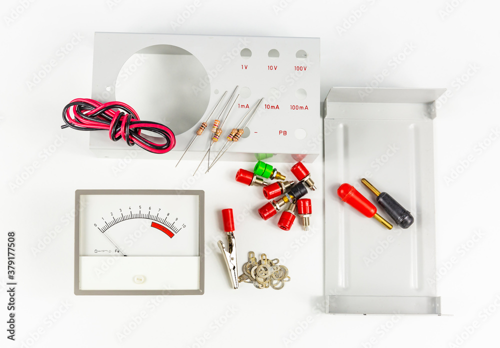 electric components - DIY kit to build an analog multimeter for ...