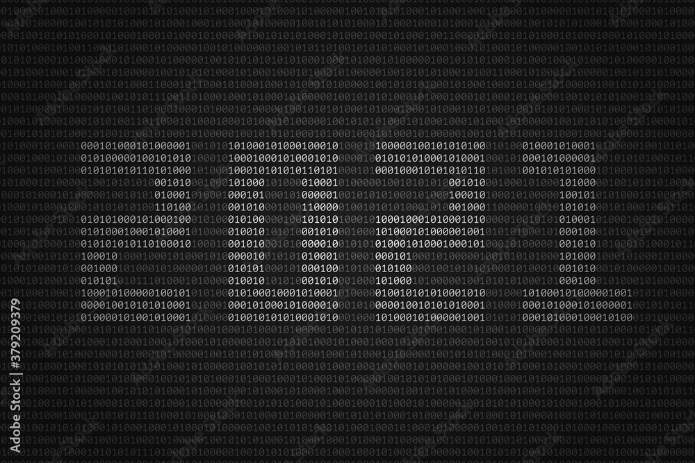 Number 2021 composed from 0 and 1 digits over binary code surface Stock ...