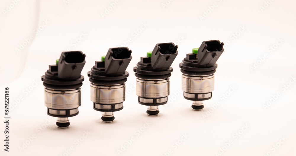 Spare parts of a car with an LPG system Stock Photo | Adobe Stock