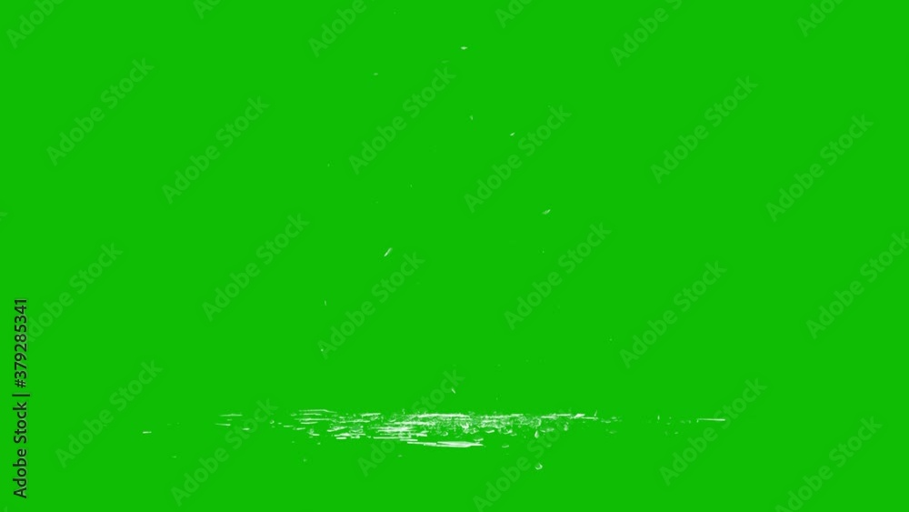Shattered and broken glass shards flying through the air after crush ...