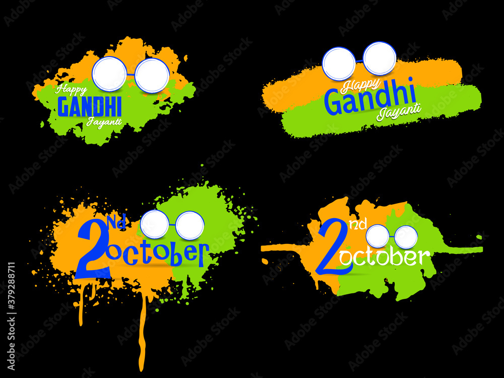 Mahatma Gandhi Jayanti - Birthday. 2nd of October. Indian national hero ...