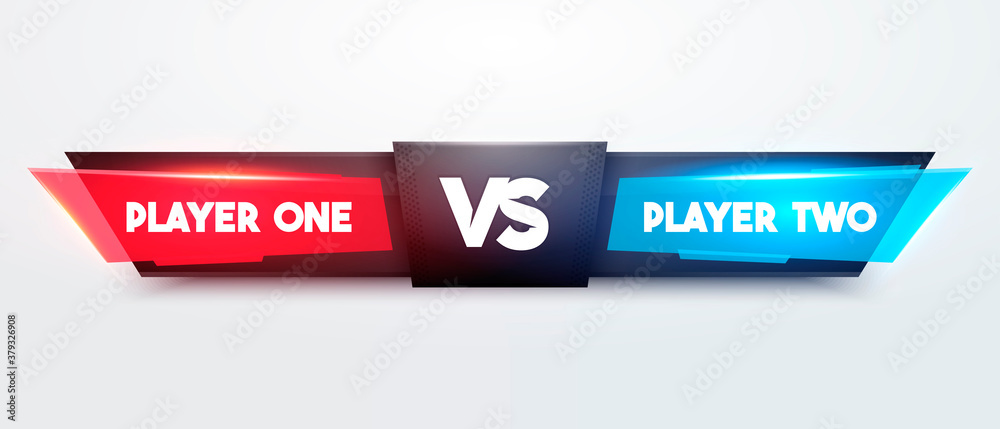 Vector Illustration Battle Scoreboard. Fight Game Interface for Player ...
