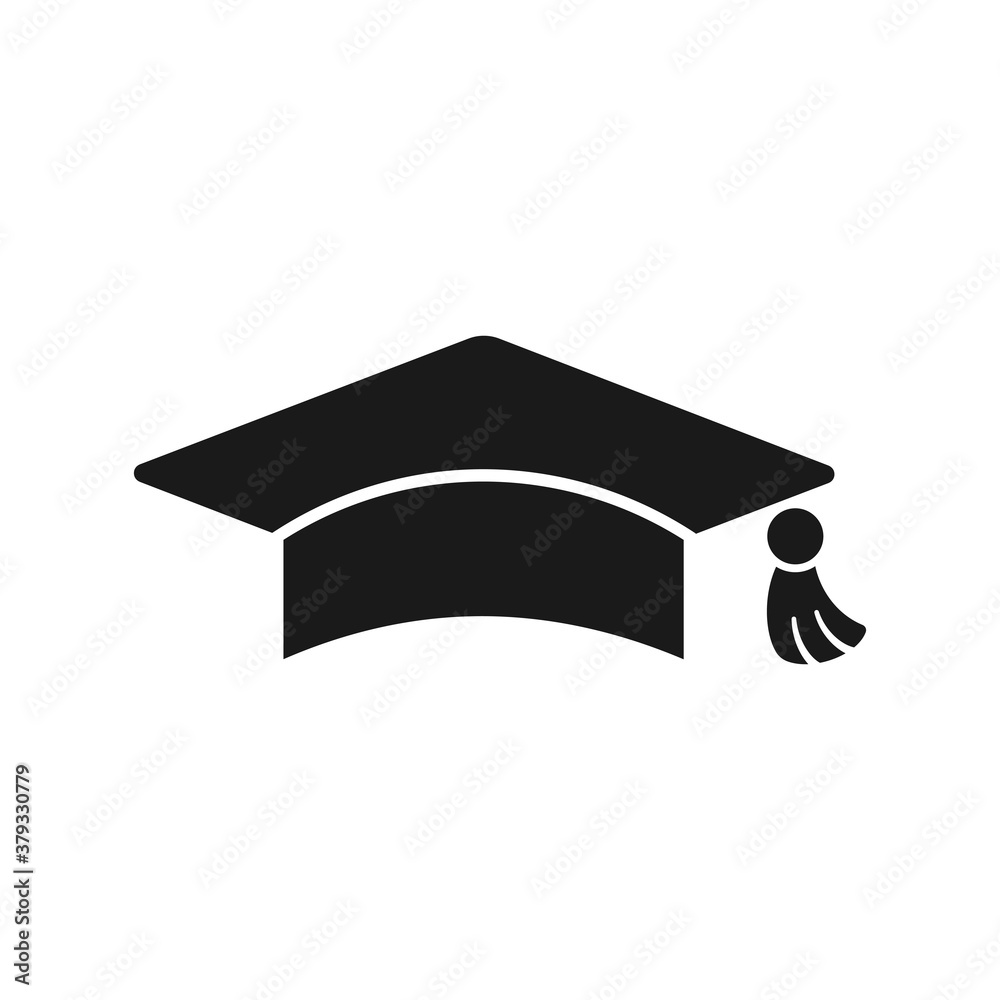 Graduation cap simple vector icon illustration design Stock Vector ...