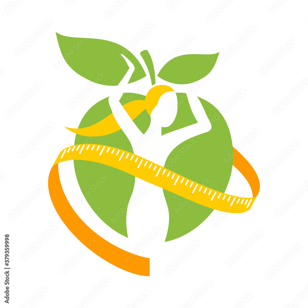 Diet food logo - Intermittent fasting special dieting pictogram for ...