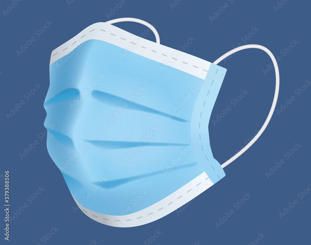 Face Mask Icon Vector Isolated Scalable, Covid-19 Flu Virus Protection ...