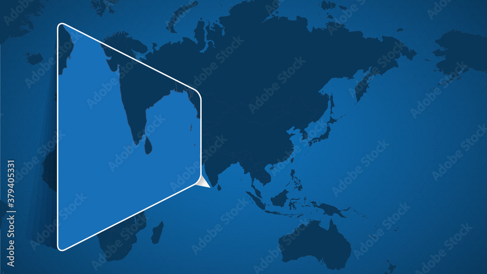 Location of Maldives on the World Map with Enlarged Map of Maldives ...