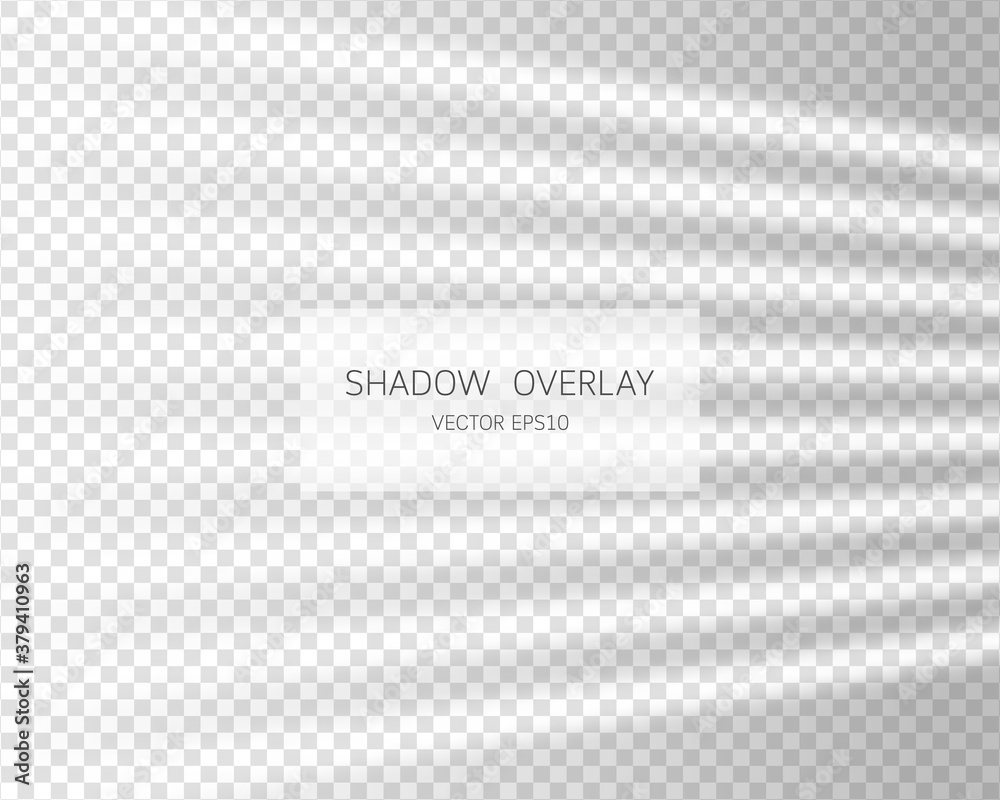 Shadow overlay effect. Natural shadows from window isolated on ...