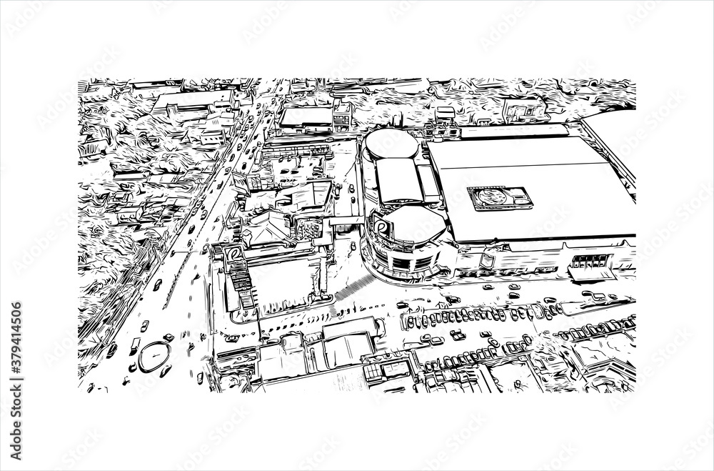 Building view with landmark of Batangas is a province in the Philippines located in the ...