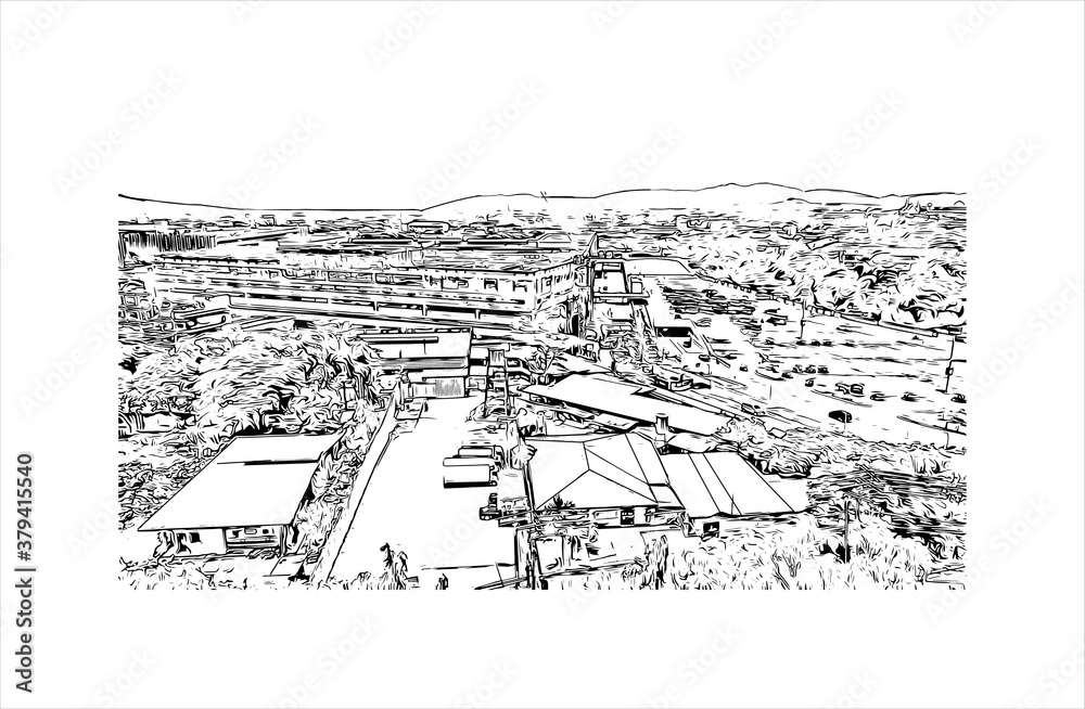 Building view with landmark of Batangas is a province in the ...