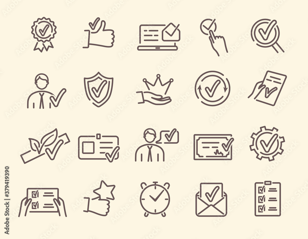 Poster Approval, endorsement, acceptance, approvement concept – Wall ...