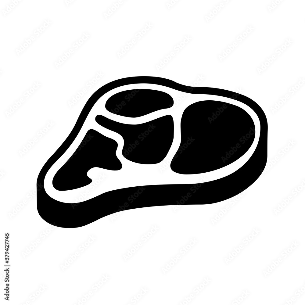 Beef symbol icon Stock Illustration | Adobe Stock