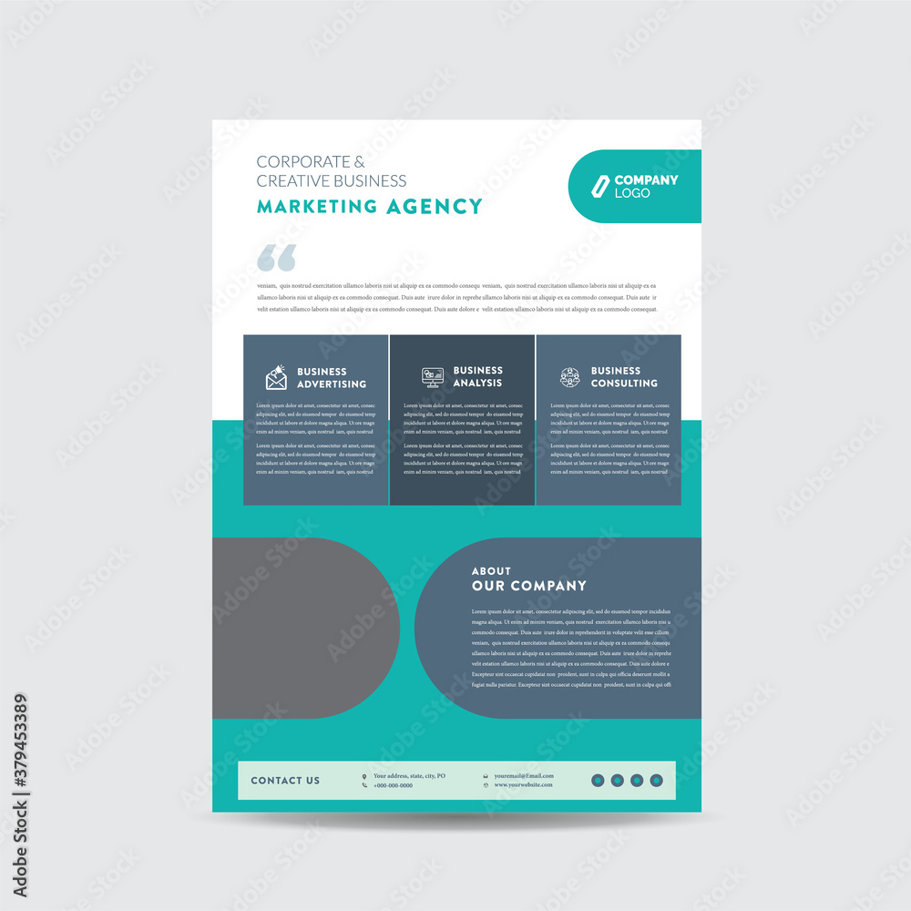 Corporate Business Flyer Design | Handout and leaflet design ...