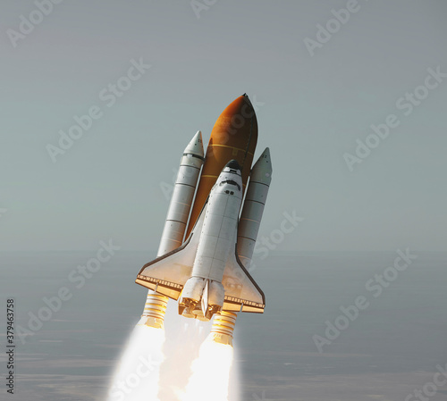 Rocket. Rocket tail. Rocket trace. The elements of this image furnished ...