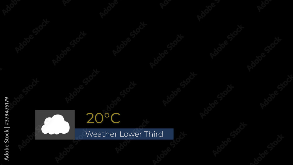 Weather Lower Third Stock Template | Adobe Stock