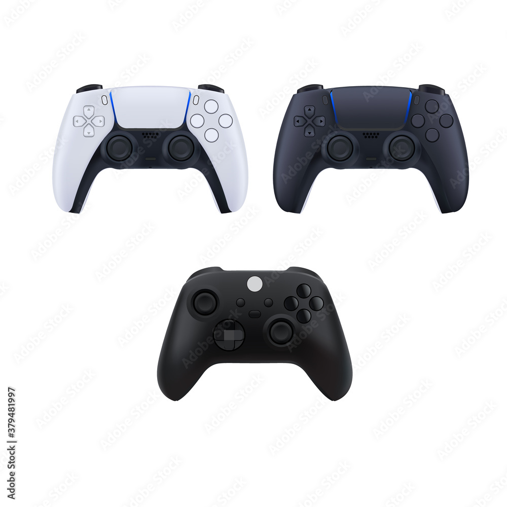 Realistic vector gamepad, video game controller icon Stock Vector ...