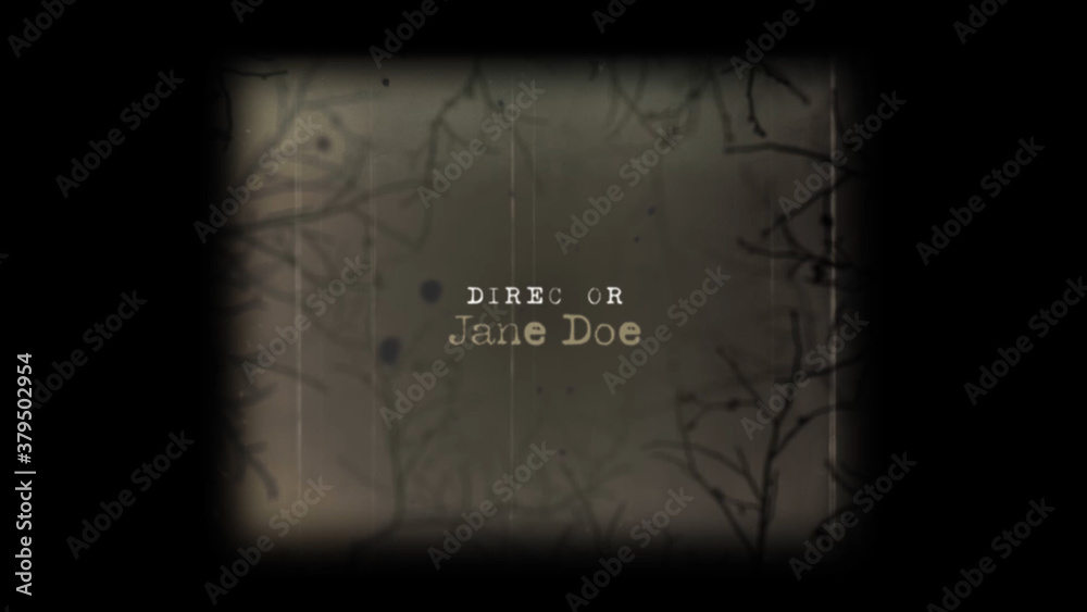Grungey Horror End Credits Loop Stock Template | Adobe Stock