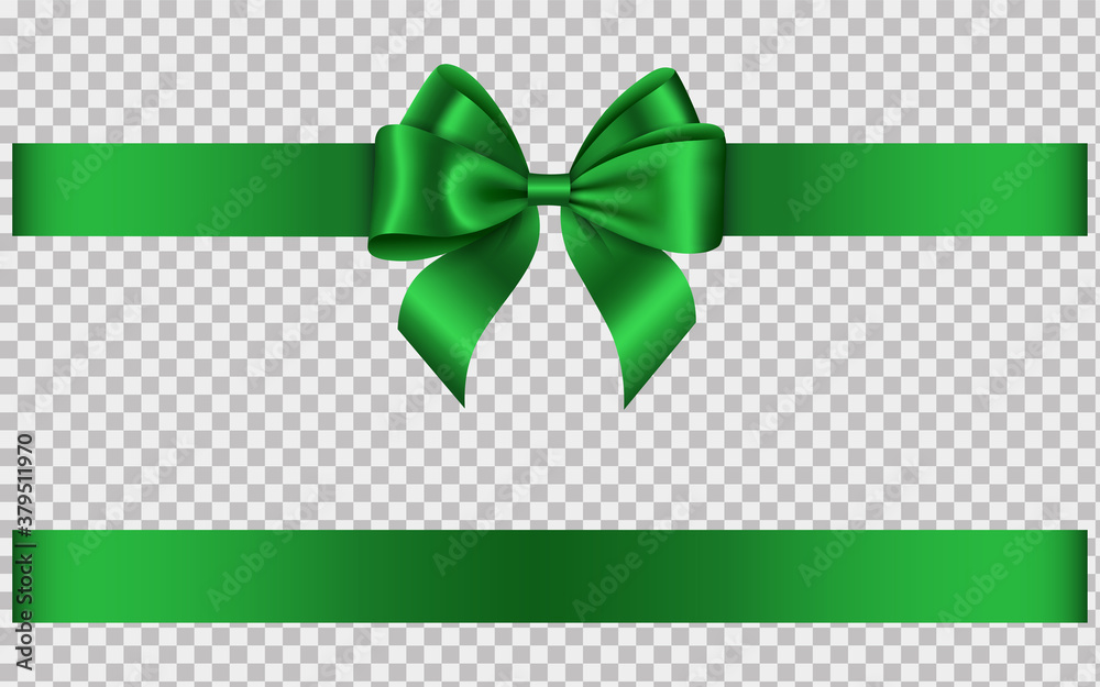 Green Ribbon Bow Png