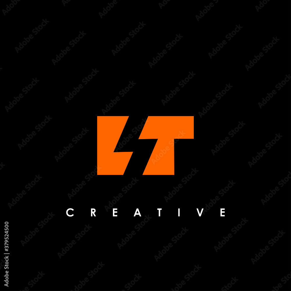 Letter LT logo with Lightning icon, letter combination Power Energy ...