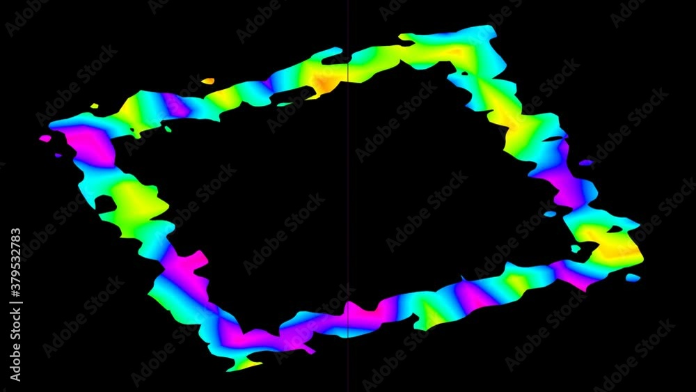 Heatmap Rectangle to Rhombus Rotating Frame Heat Map Stock Video ...