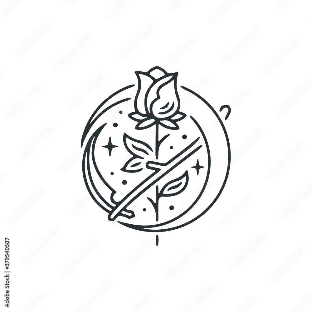 amazing of fine line art, a combination of a simple and a clean, is a ...