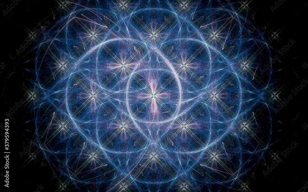 digital generated image in the form of abstract geometric shapes of ...