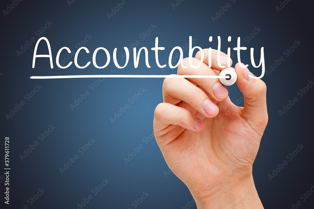 Word Accountability Handwritten With White Marker Stock Photo | Adobe Stock