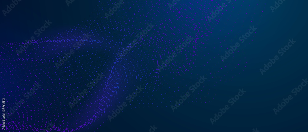 Abstract blue pattern and background poster with dynamic triangle ...