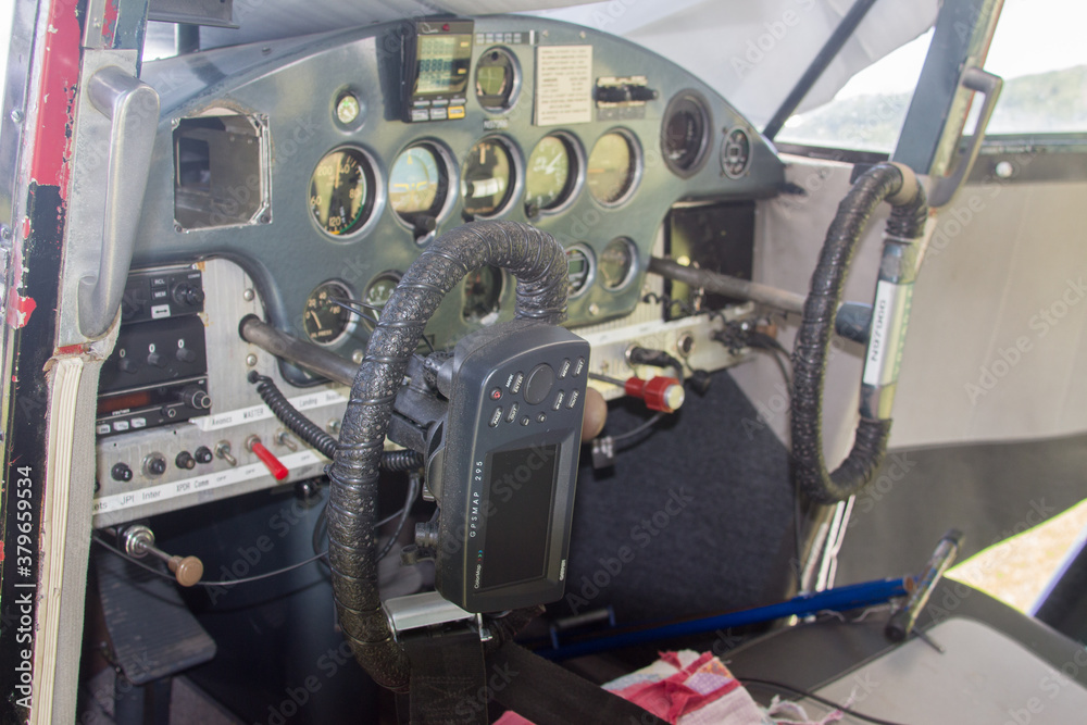 commands of the areoplane Stock Photo | Adobe Stock