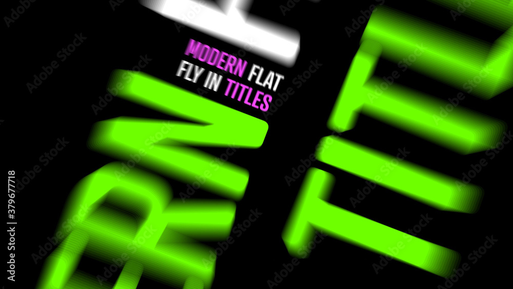 Modern Highlighted Fly in Titles Stock Template | Adobe Stock